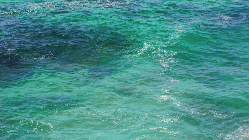close blue water surface deep ocean Stock Footage Video (100% Royalty ...