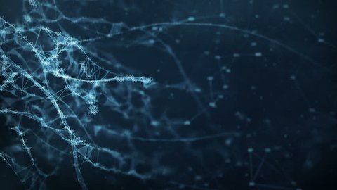 Abstract Random Digits Plexus Nodes Connections Stock Footage Video (100% Royalty-free ...