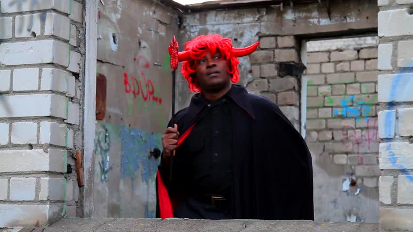 devil rapper funny afro america man Stock Footage Video (100% Royalty ...