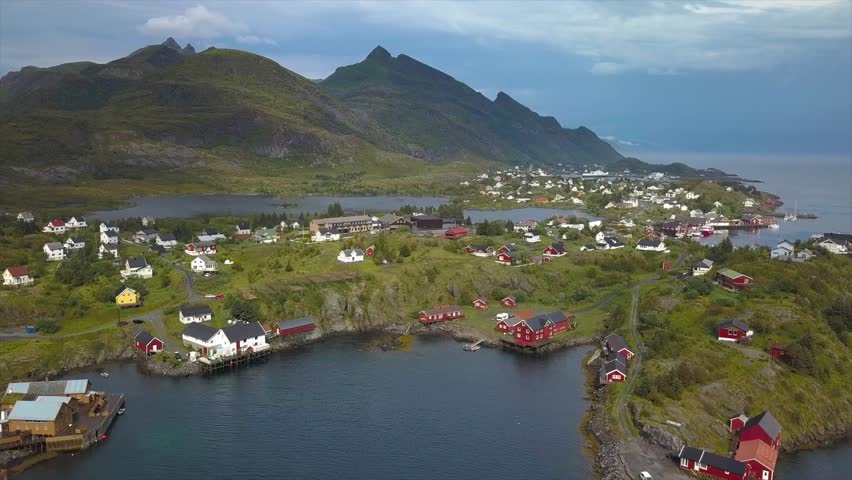 Seaside Town landscape in Norway image - Free stock photo - Public ...