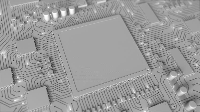 signals on blank grey pcb printed Stock Footage Video (100% Royalty ...