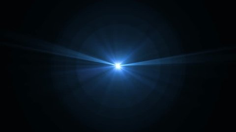 Central Blue Star Shine Rotating Optical Stock Footage Video (100% ...