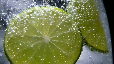 macro close-uprefreshing soda tonic fizzy water Stock Footage Video (100% Royalty-free ...