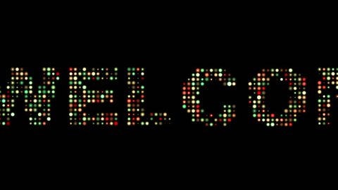 Welcome Led Text Stock Footage Video (100% Royalty-free) 1014963565 ...