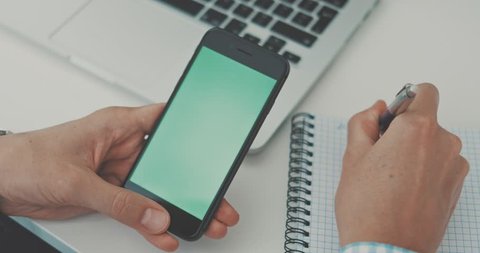 hands mobile phone checking stock market Stock Footage Video (100% ...