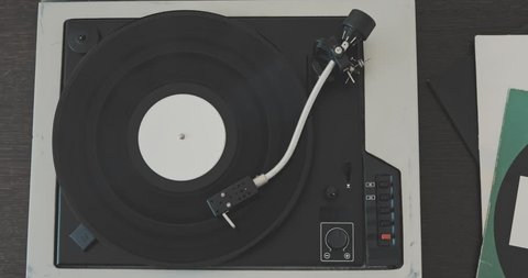 Retro Record Player Animation 2d Concept Stock Footage Video (100% ...