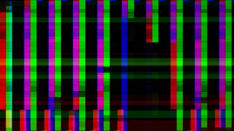 Distorted Broken Tv Glitch Abstract Modern Stock Footage Video (100% ...