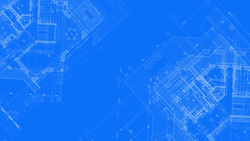 abstract architecture background house plan Stock Footage Video (100% ...
