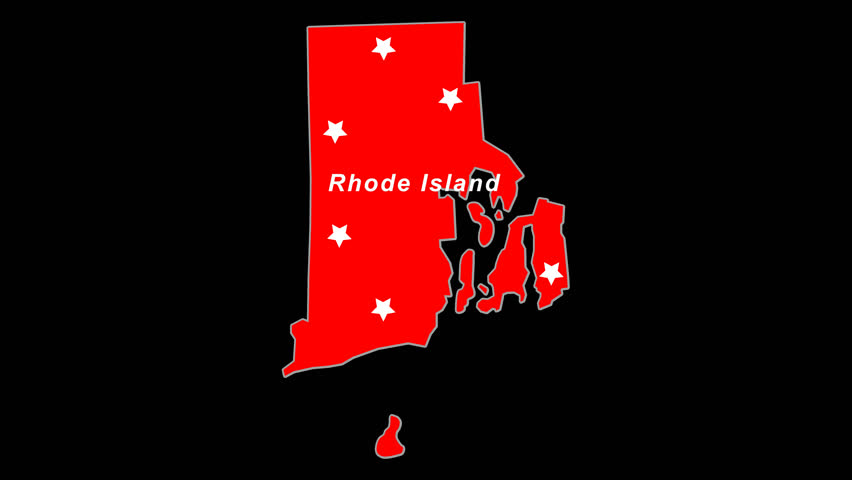 rhode island red state animated map Stock Footage Video (100% Royalty ...