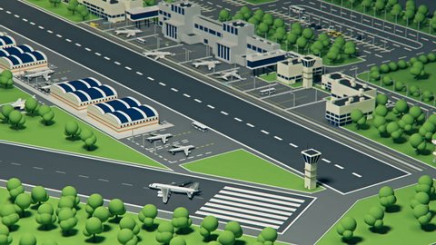 6 Airplane Runway Infographic Stock Video Footage - 4K and HD Video ...