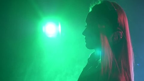 two beautiful women dancing smoking nightclub Stock Footage Video (100% ...