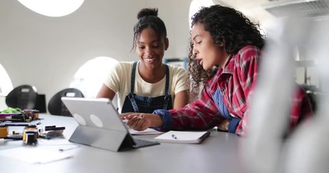 Two Young Coworkers Working Together Modern Stock Photo (Edit Now ...