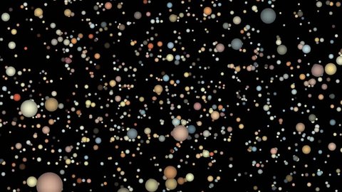 3d Rendering Animated Random Balls Moving Stock Footage Video (100% ...