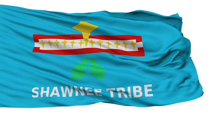 shawnee tribe oklahoma indian flag isolated Stock Footage Video (100% ...