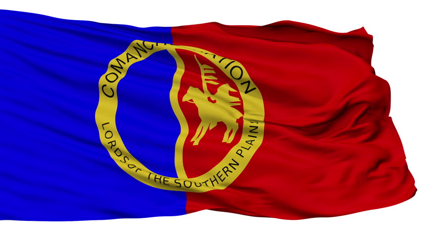 The Comanche Nation Indian Flag, Stock Footage Video (100% Royalty-free ...