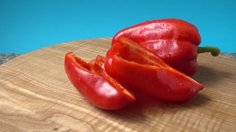 Red Pepper Shooting Movement Stock Footage Video (100% Royalty-free ...