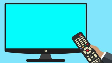 Animated Television Video Remote Tv Form Stock Footage Video (100% ...