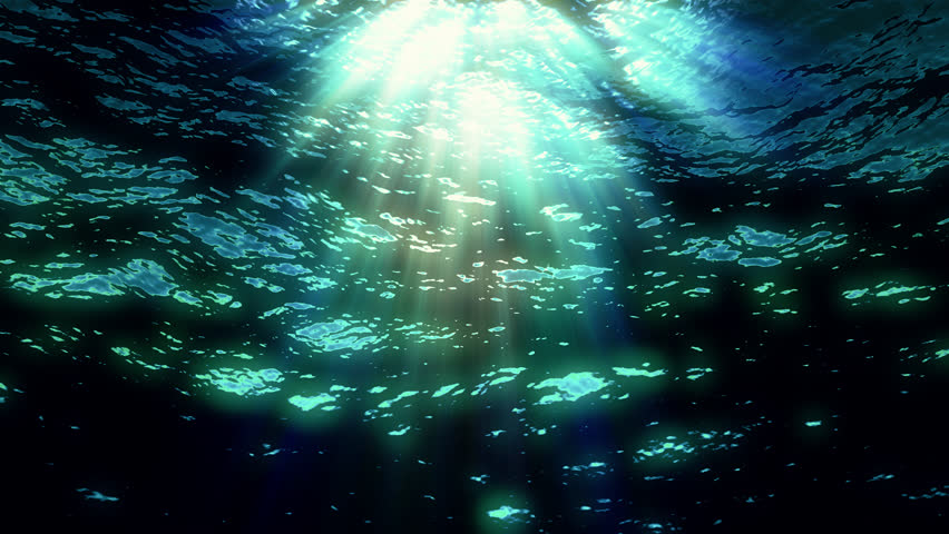 Underwater Ocean Waves Ripple and Stock Footage Video (100% Royalty ...