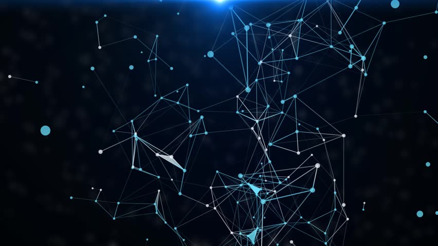 connection network conceptblue background Stock Footage Video (100% ...