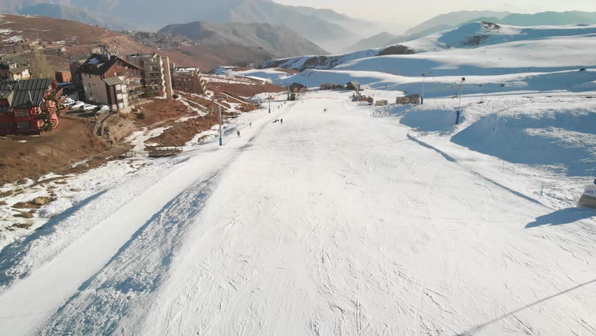 Beautiful Ski Courts at Santiago : Video de stock (totalmente libre de ...