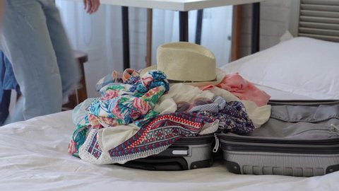 Quick Movement Asian Woman Squeezing Clothes Stock Footage Video (100% ...