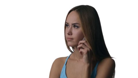 Pretty African American Model Looks Disappointedly Stock Footage Video ...