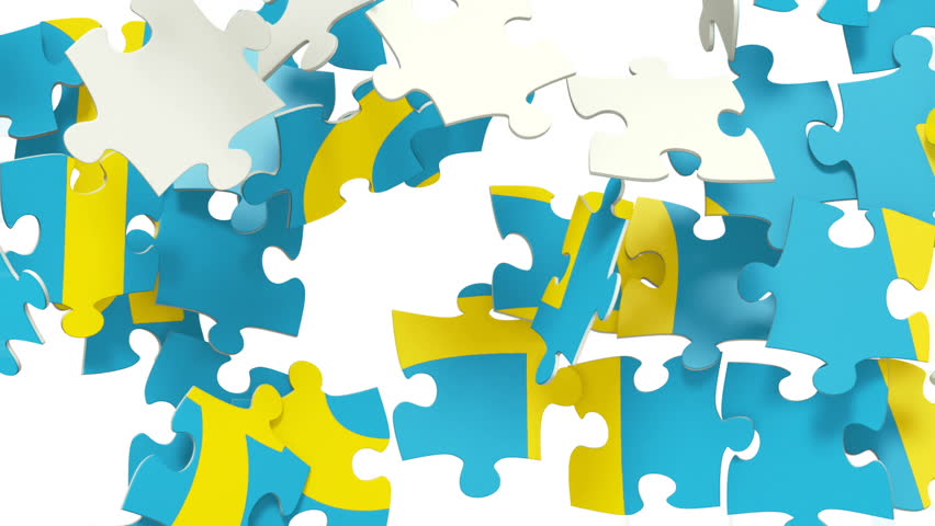 Animation of Assembling Jigsaw Puzzles Stock Footage Video (100% ...