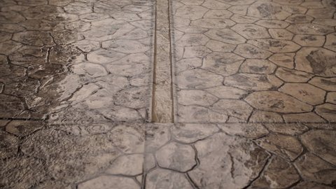 Porphyry Flagstone Terrace Pavements Background Stock Footage Video ...