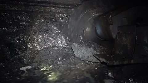 Coal Miner Produces Coal Coal Mining Stock Footage Video (100% Royalty ...