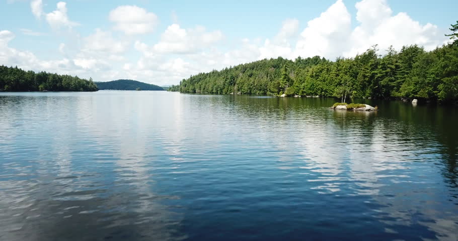 Saranac Lake in the Adirondack Mountains , New York image - Free stock ...