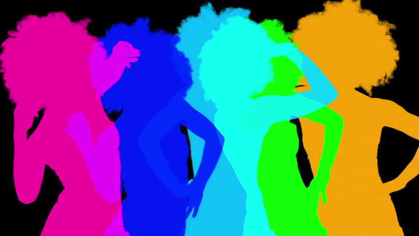 Silhouetted Shadow Dancer Woman in Stock Footage Video (100% Royalty ...