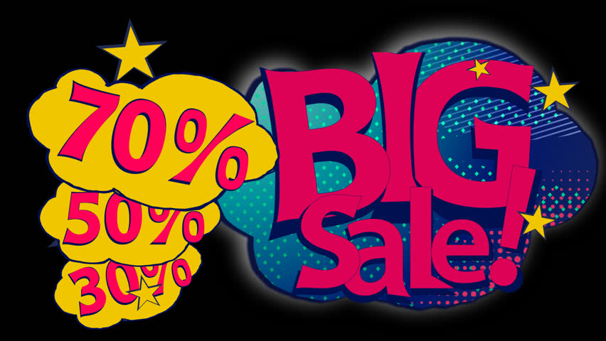 animation comic announcement vector bright dynamic Stock Footage Video ...