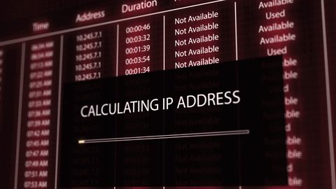 Digital Server Calculating Ip Address Stock Footage Video (100% Royalty ...