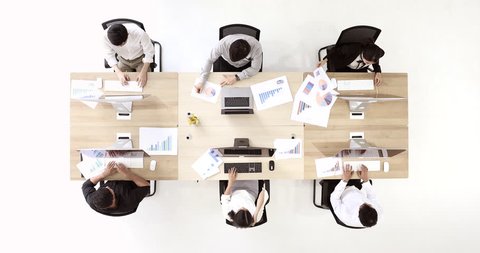 Birds eye view desk Stock Video Footage - 4K and HD Video Clips ...