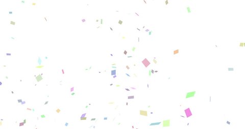 animated 3d white confetti falling Stock Footage Video (100% Royalty ...