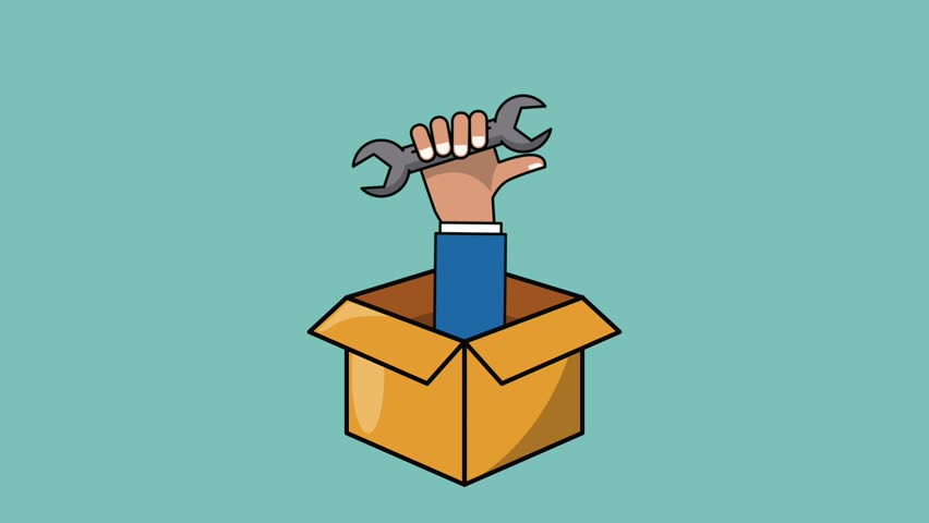 Hand Tool Hd Animation Stock Footage Video (100% Royalty-free ...