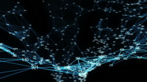 Abstract Digital Random Digits Plexus Dna Stock Footage Video (100% Royalty-free) 1014072629 ...