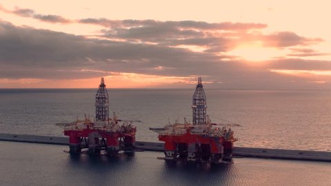 fpso tanker vessel near oil rig Stock Footage Video (100% Royalty-free ...