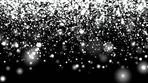 Silver Glitter Rain Falling Down On Stock Footage Video (100% Royalty ...