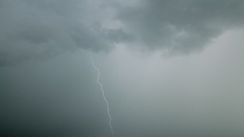 various lightning strikes sound rain thunder Stock Footage Video (100% ...
