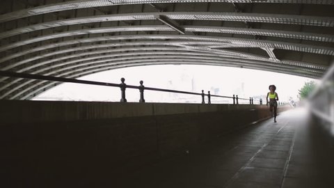 Man Walking Outdoor Under Bridge Stock Photo (Edit Now) 375814864