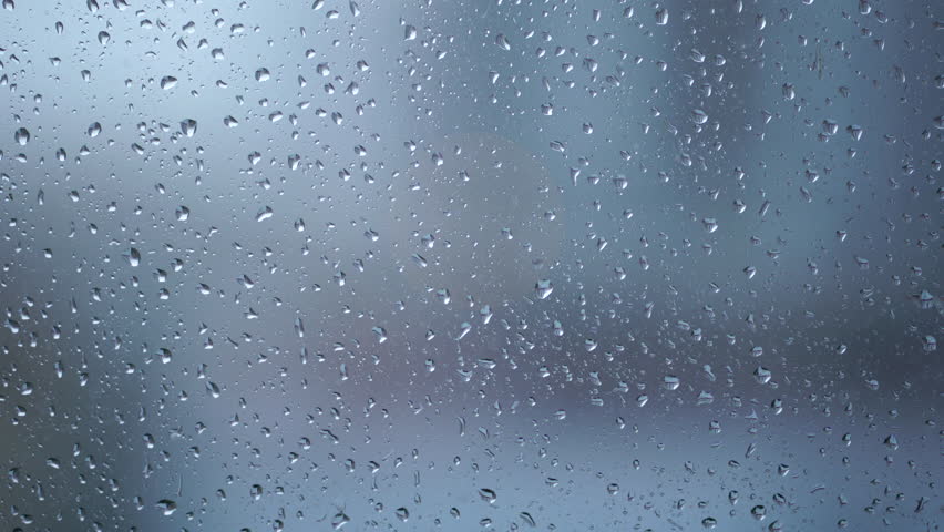 splashes water droplets on glass window Stock Footage Video (100% ...
