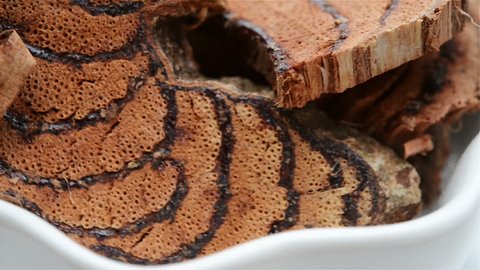 Chinese Herb Medicine Spatholobi Caulis Suberect Stock Footage Video ...