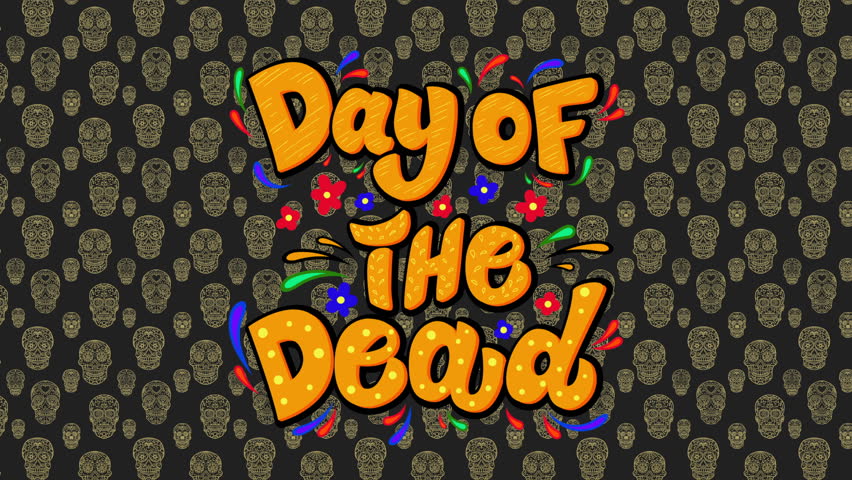 Day of the Dead. Animated Stock Footage Video (100% Royalty-free ...