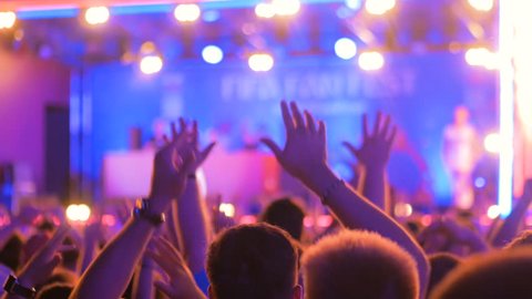 Crowd Raising Their Hands Enjoying Great Stock Photo 480758185 | Shutterstock