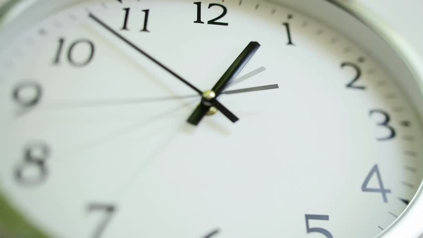 Wall Clock in Fast Forward Stock Footage Video (100% Royalty-free ...