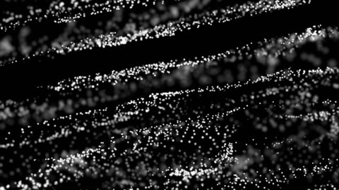 White Slowly Moving Particles On Black Stock Footage Video (100% ...