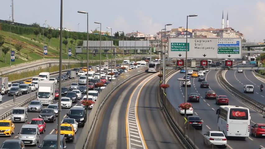 Istanbul City Traffic Heavy , Stok Videosu (%100 Telifsiz) 1016225758 ...