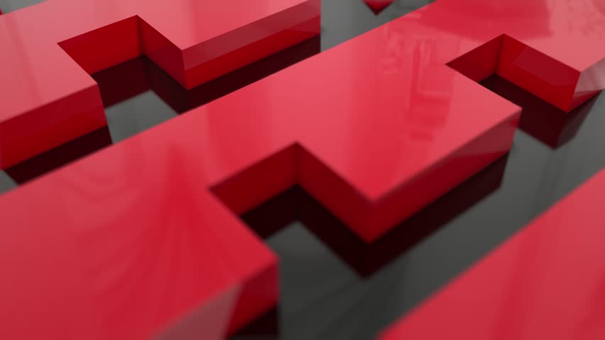 pixel blocks background game screen 3d Stock Footage Video (100% ...