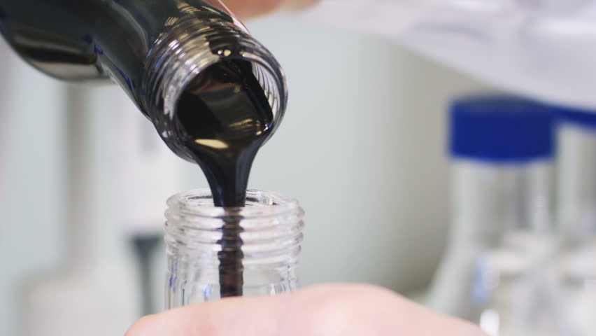 Closeup Black Crude Oil Poured Stock Footage Video (100% Royalty-free ...